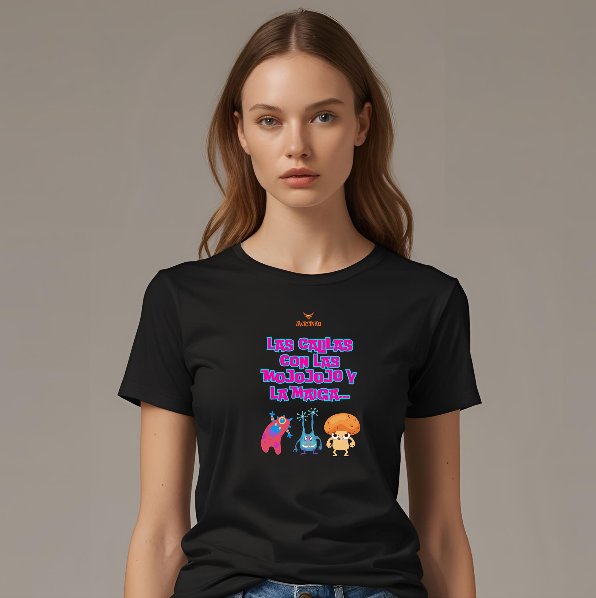 Polera 100% Algodón " Las Calilas ..Las Mojojo y la Maiga " – Avacanao